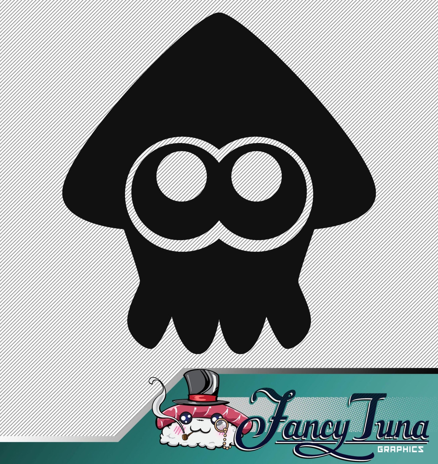 Vinyl Decal Splatoon Squid Logo
