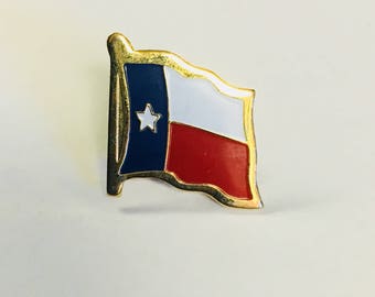 Texas flag pin | Etsy