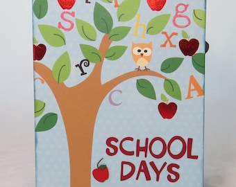 School Memory Book Printables: 6th-12th Grade School Days Book