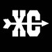 Cross Country XC Symbol 37 x 22 inch Vinyl Decal Window