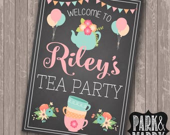Tea party printable | Etsy