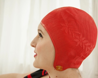 Rubber swim cap | Etsy