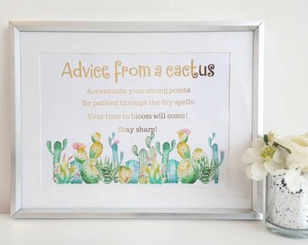 Cactus quotes | Etsy