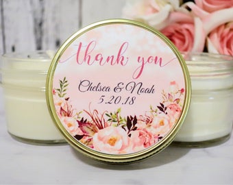 Candle wedding favor | Etsy