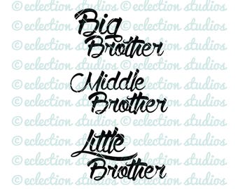 Middle brother svg | Etsy