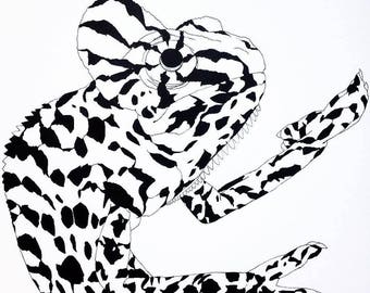 Chameleon print | Etsy