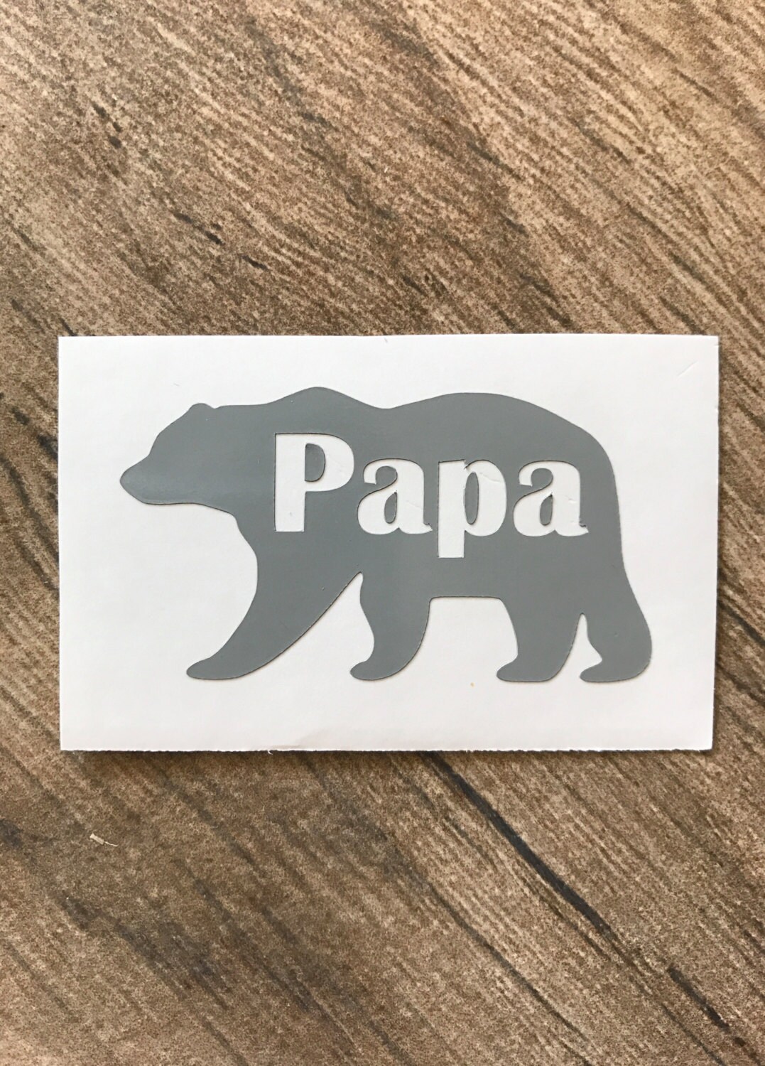 Papa Bear Decal Sticker / Dad Decal Sticker / Father Decal