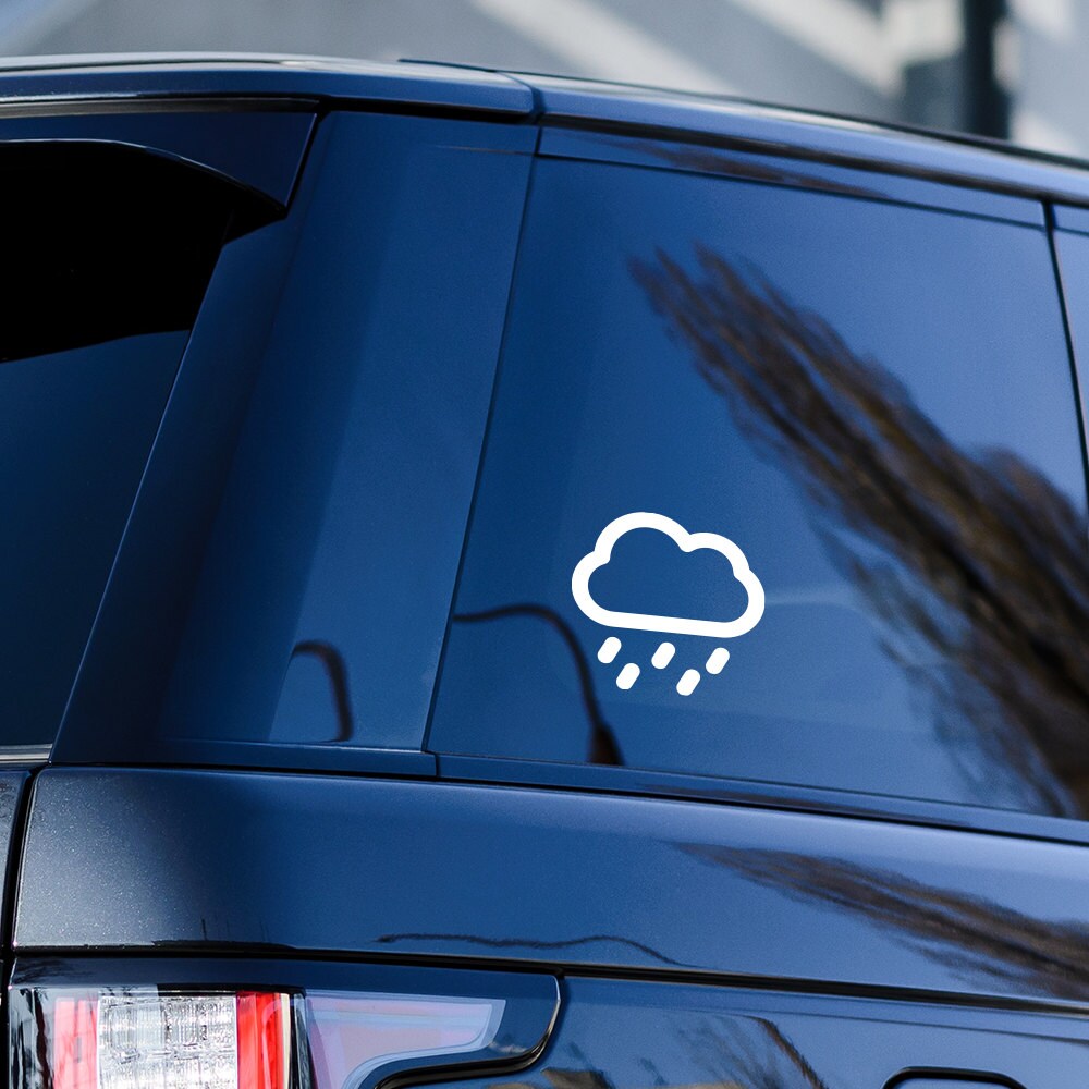 Rain Cloud Decal Rain Decals Iphone Decals Macbook Decals