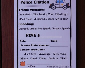 Police tickets | Etsy