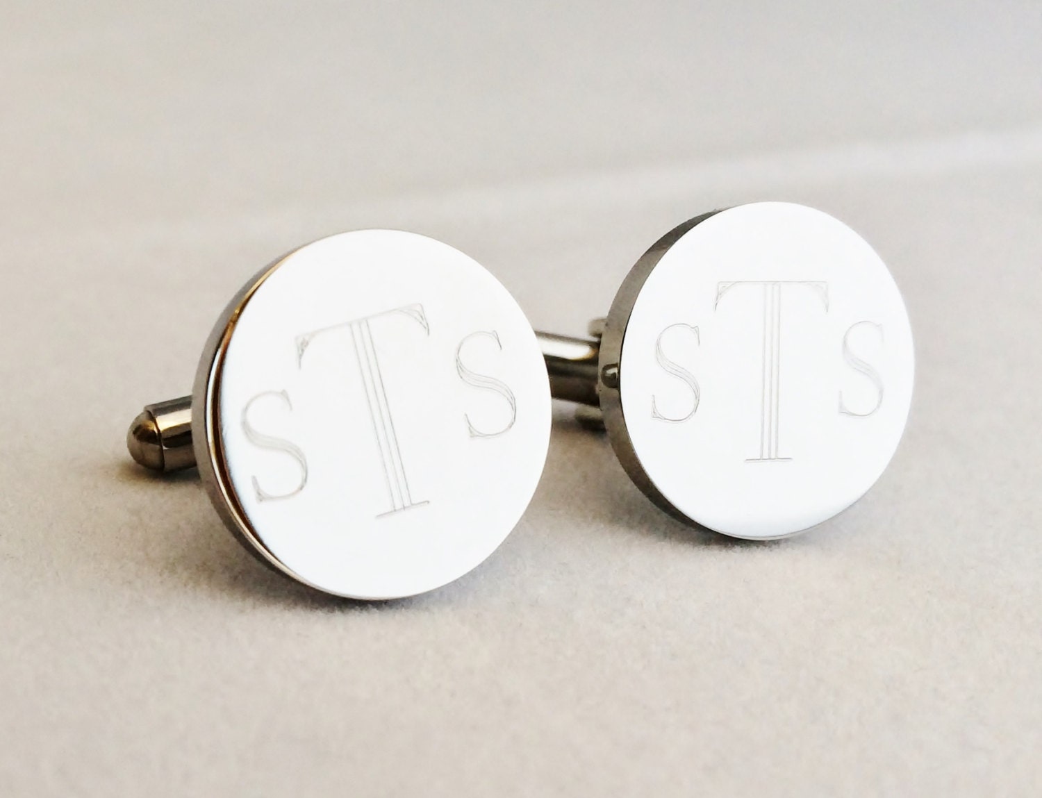 Engraved Cufflinks Stainless Steel Groomsmen Gift Ideas