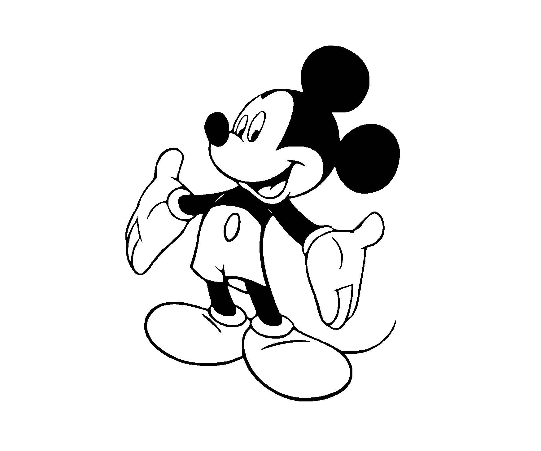 Mickey Mouse Vector Graphic SVG and PNG Digital Download