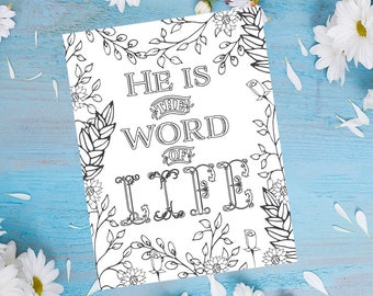 Christian coloring | Etsy