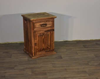 Rustic nightstand | Etsy