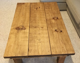 Wood coffee table | Etsy