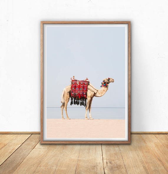 Desert Animal Print Camel Art Print Digital Download Boho