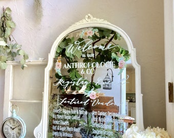 Mirror welcome sign | Etsy