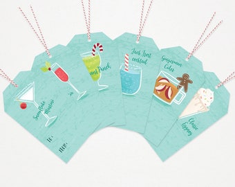 Christmas cocktails | Etsy