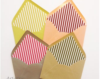 Striped envelope | Etsy