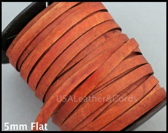 Flat leather cord | Etsy