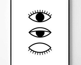 Eye print | Etsy
