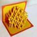 DIY Template Split quarters Kirigami Pop-up