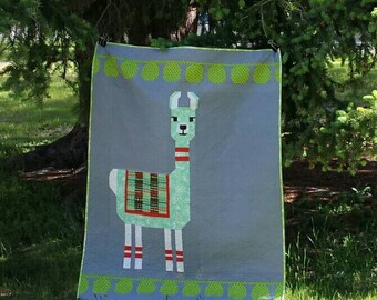 Llama quilt pattern | Etsy