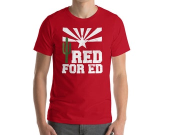 Red for ed arizona | Etsy