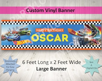 Hot wheels banner | Etsy