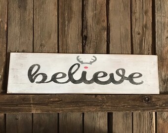 Believe sign | Etsy