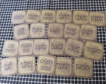 Primitive labels | Etsy