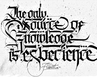 Calligraphy quote | Etsy