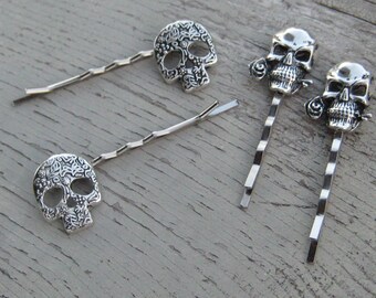 Gothic hair clips | Etsy