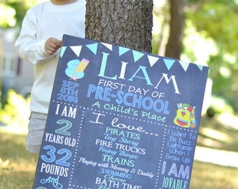 Month By Month Chalkboard DIY Sign & print from home mark new