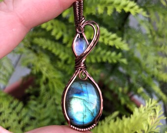 Wire wrapped pendant | Etsy
