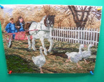 Finished needlepoint | Etsy