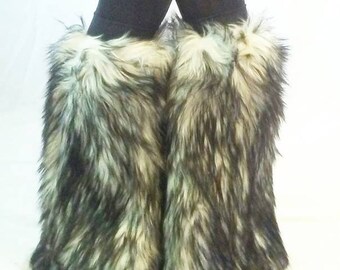Fur leg warmers | Etsy