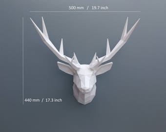 Modern deer print | Etsy