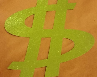 Glitter dollar sign | Etsy