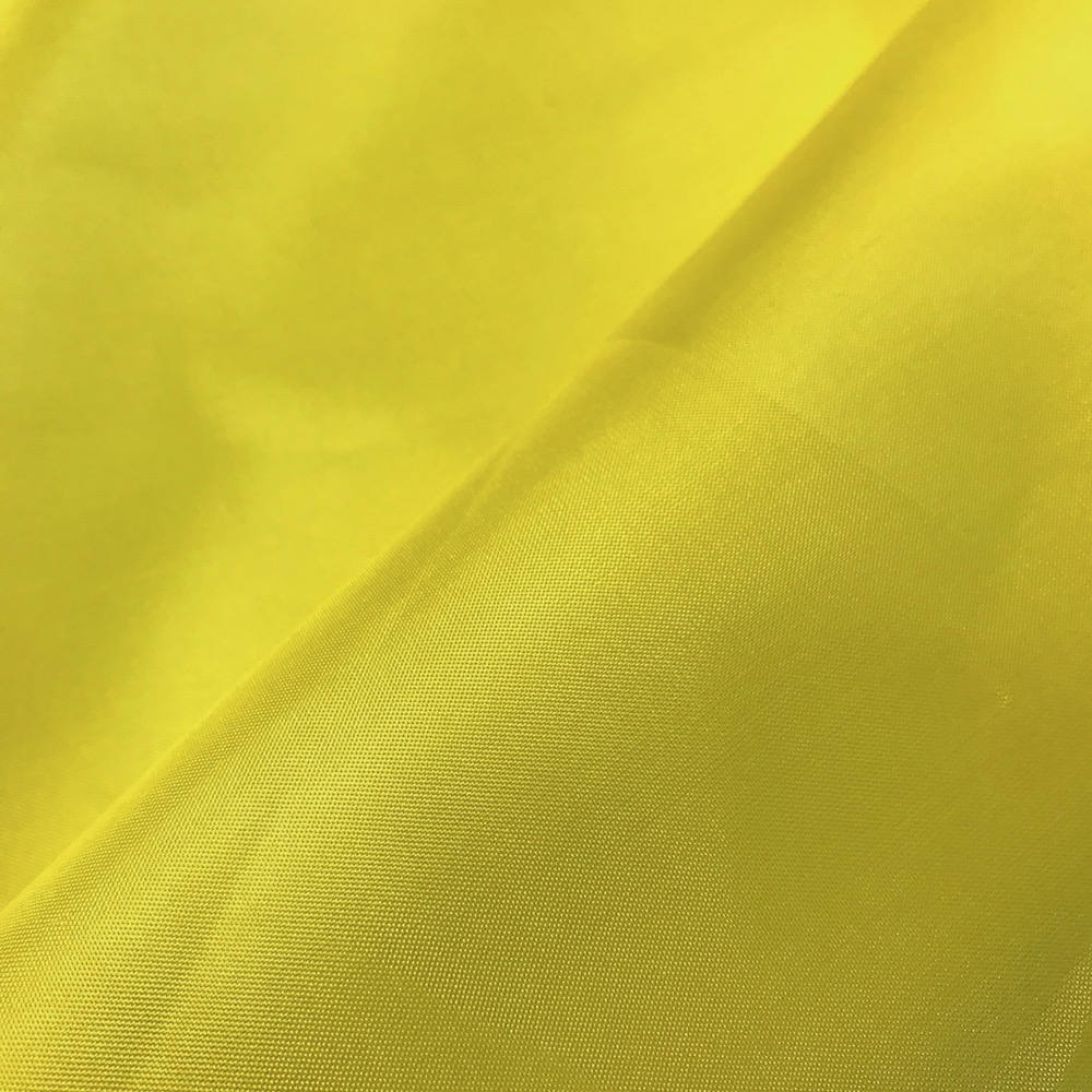 Neon Yellow Polyester Lining Fabric Silk Habutae 60 Wide