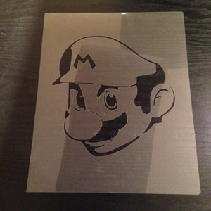 Super mario stencil | Etsy