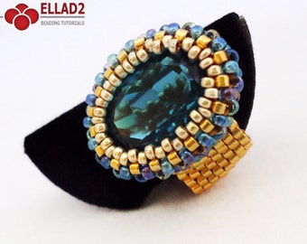 Tutorial Square-Set Ring-Instant download Beading tutorial