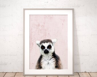 Lemur print | Etsy