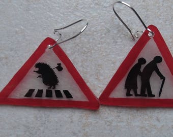 Slow Bunnies at Play pet rabbit novelty sign aluminum