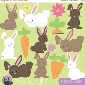 Bunny clipart | Etsy