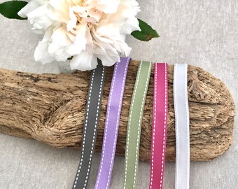 Stitched ribbon | Etsy