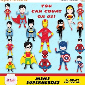 Superhero clipart | Etsy