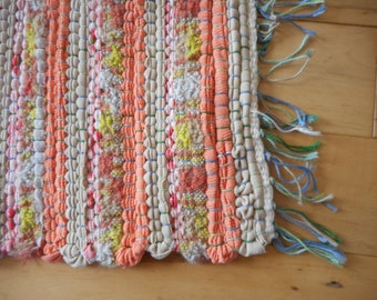 Upcycled rag rug | Etsy