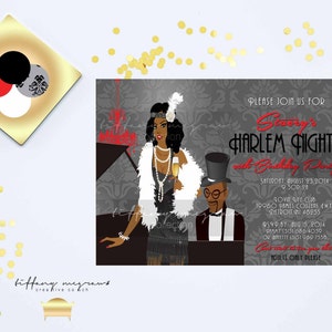 Harlem nights invitations | Etsy