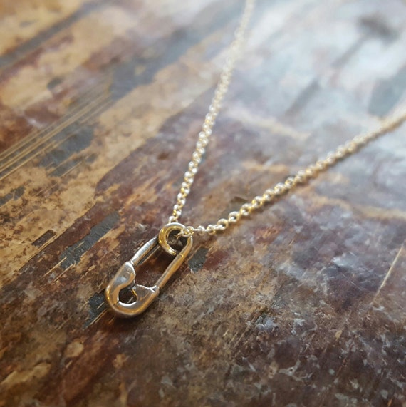 Safety Pin Necklace Safety Pin Necklaces Safety Pin Jewelry