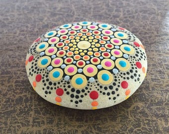 Mandala stone | Etsy